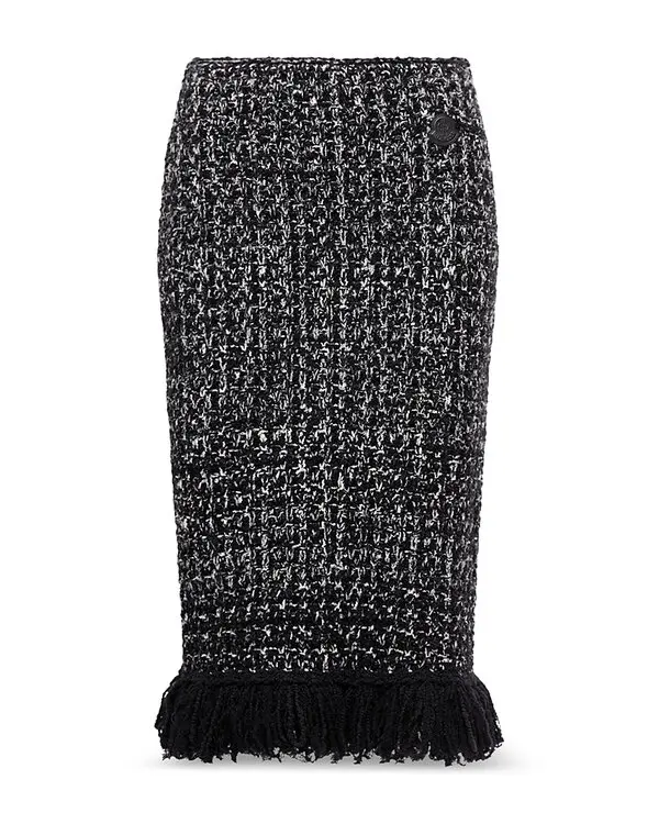 Moncler Mixed Knit Midi Skirt