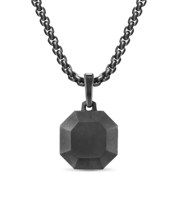 David Yurman Faceted Titanium Amulet