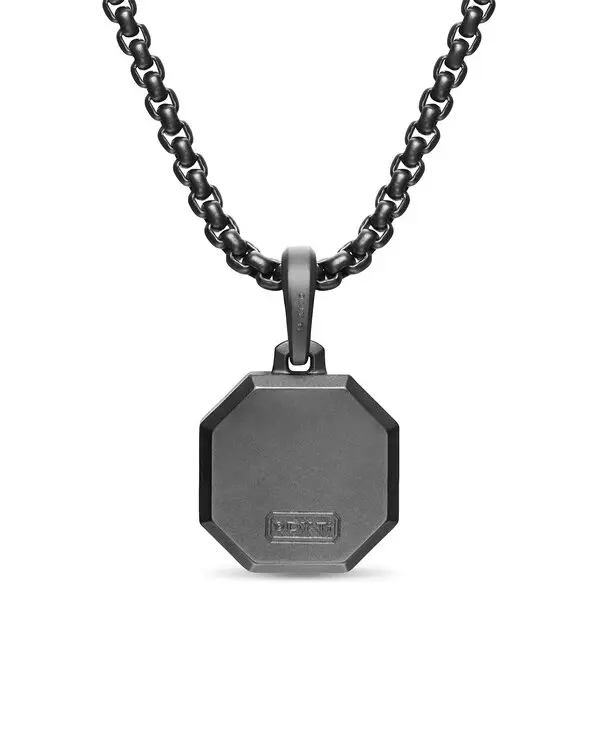 David Yurman Faceted Titanium Amulet