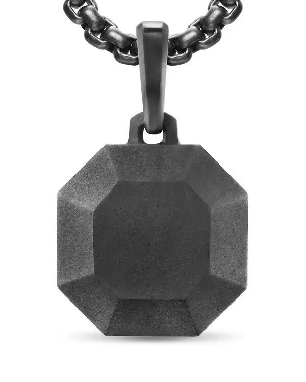 David Yurman Faceted Titanium Amulet