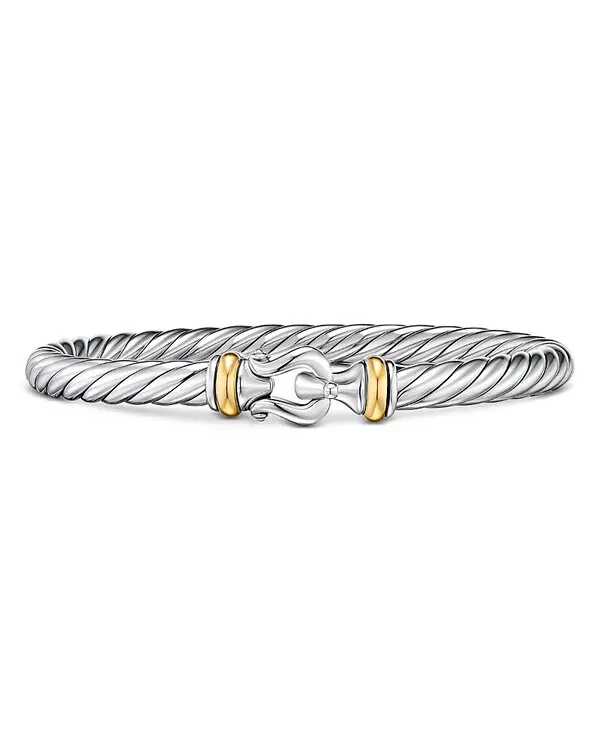David Yurman Cable Flex Buckle Bracelet - Gold/silver