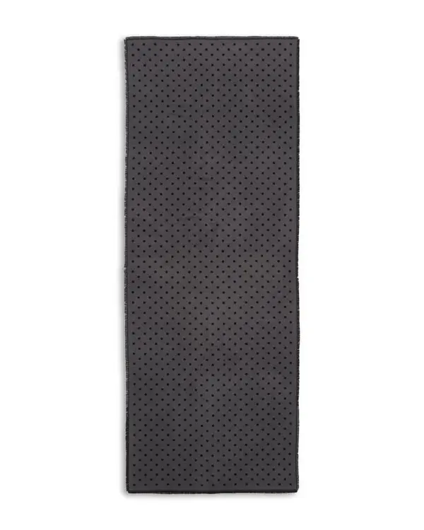 Aqua Polka Dot Woven Scarf Exclusive - Black/grey