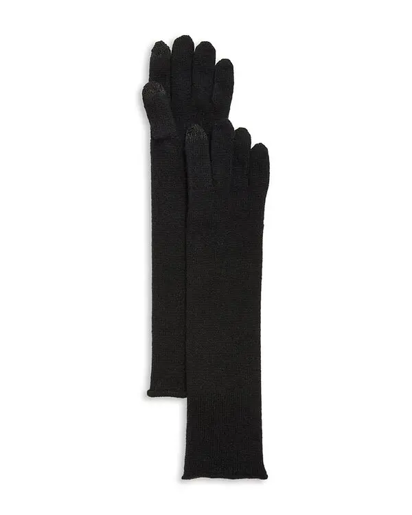 Bloomingdale'S Angelina Knit Tech Gloves - Black