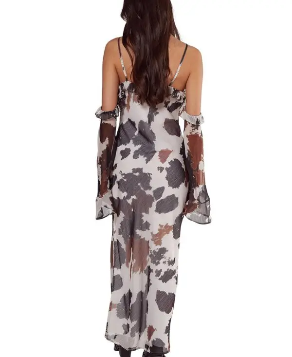 Nasty Gal Cold Shoulder Maxi Dress