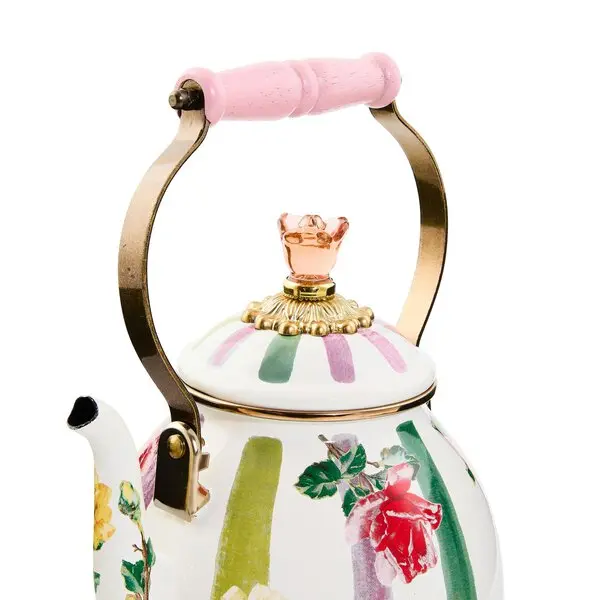 MACKENZIE-CHILDS Garden Gala 2 Quart Tea Kettle