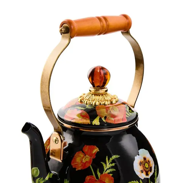 MACKENZIE-CHILDS Poppy 2 Quart Tea Kettle