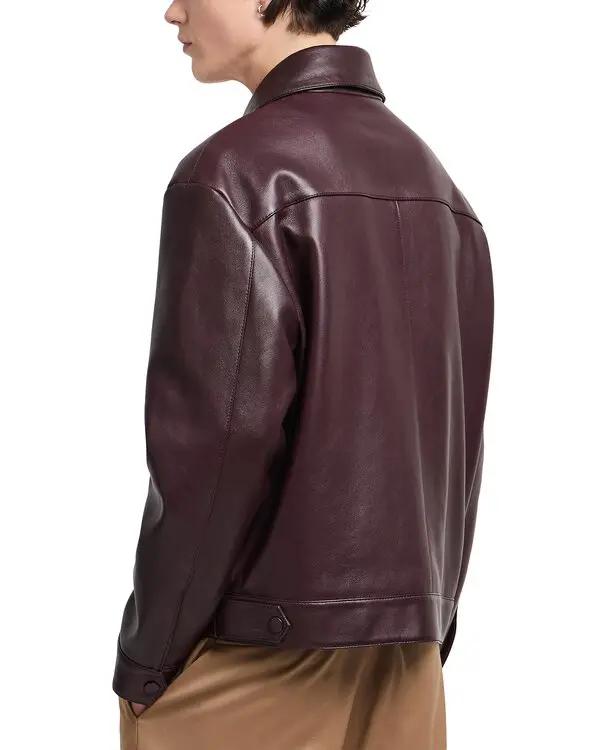 Emporio Armani Leather Zip-up Jacket