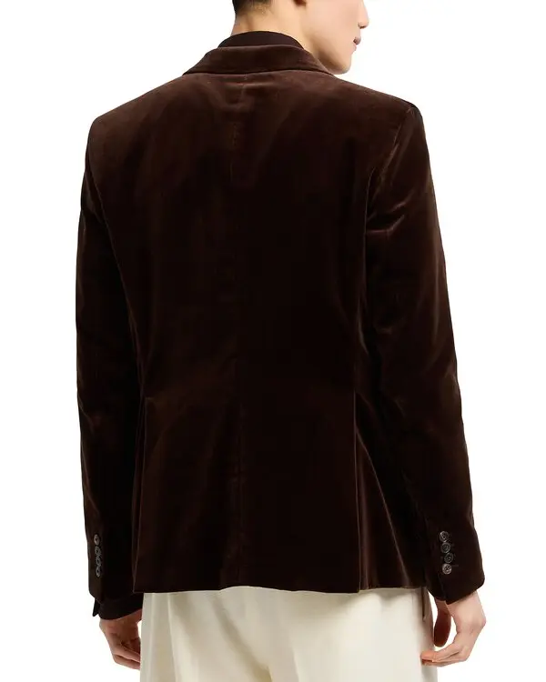Emporio Armani Regular Fit Velvet Blazer