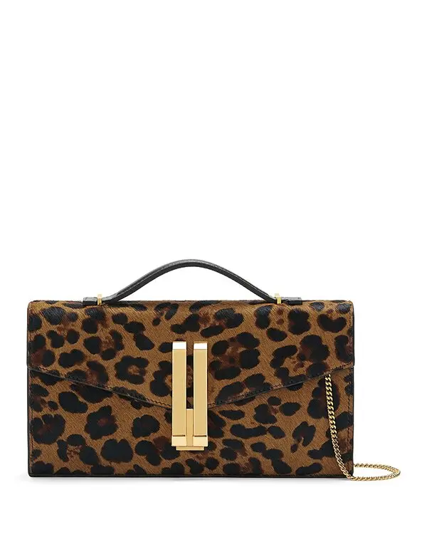 DEMELLIER Vancouver Clutch - Black Leopard