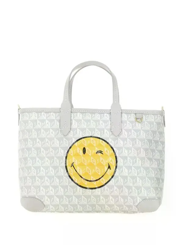 ANYA HINDMARCH Graphic Print Tote Bag - White