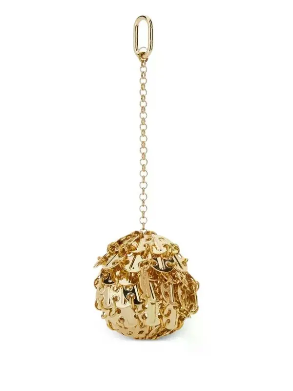 Rabanne Chain Charm Keyring - Gold