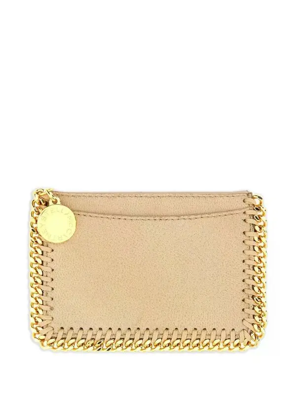 Stella McCartney Chain-trim Card Holder - Neutrals