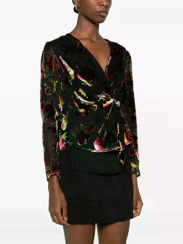 Rixo Everlyn Floral Knot Top