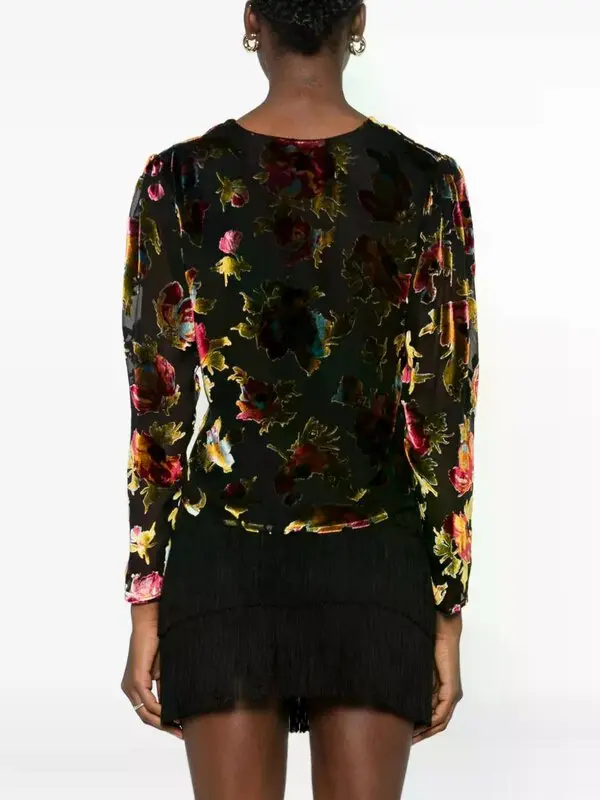 Rixo Everlyn Floral Knot Top