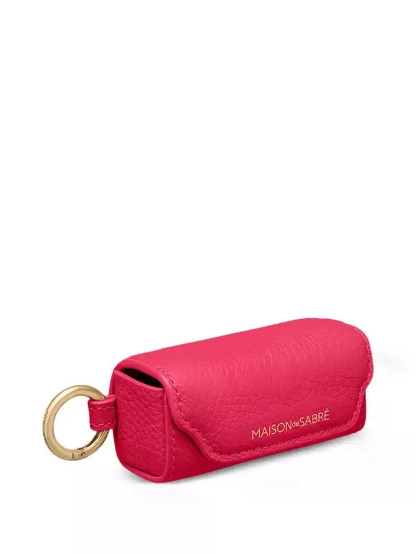 MAISON DE SABRE Leather Lipstick Charm - Pink