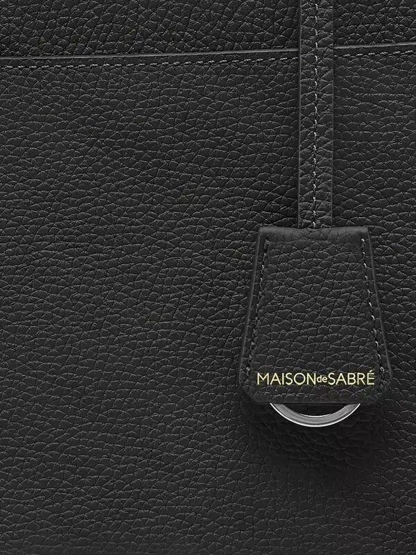 MAISON DE SABRE Leather Laptop Bag - Black