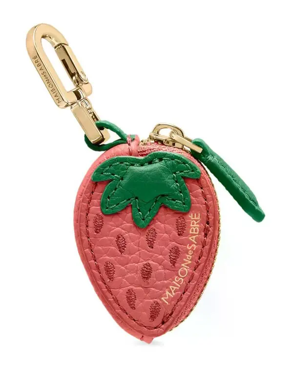MAISON DE SABRE Strawberry Zip Charm - Pink