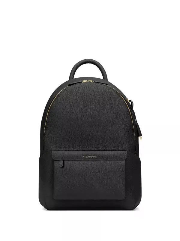 MAISON DE SABRE Leather Zip Backpack - Black