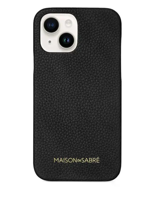 MAISON DE SABRE Leather Phone Case - Black
