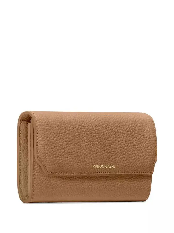 MAISON DE SABRE Flap Leather Long Wallet - Neutrals
