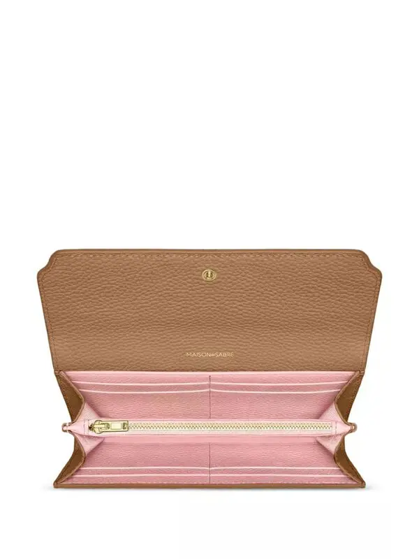 MAISON DE SABRE Flap Leather Long Wallet - Neutrals