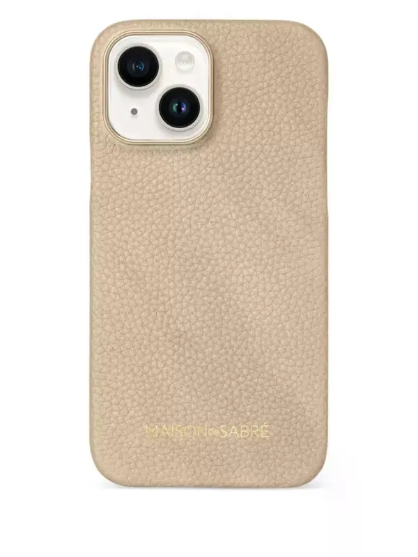 MAISON DE SABRE Leather Phone Case - Neutrals