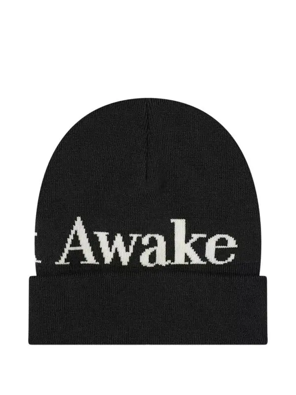 AWAKE NY Folded-brim Beanie - Black
