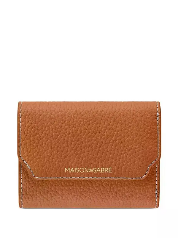 MAISON DE SABRE Leather Trifold Wallet - Brown