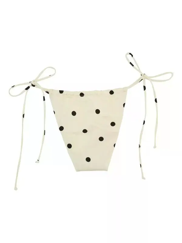 MC2 SAINT BARTH Polka-dot Bikini Bottom - Neutrals