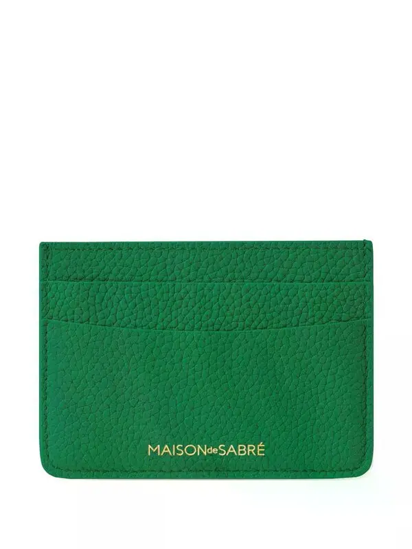 MAISON DE SABRE Leather Card Holder - Green