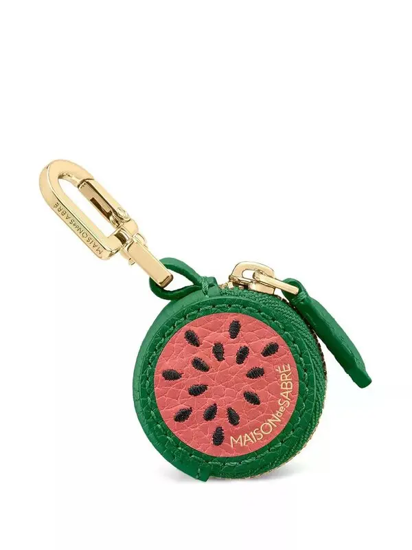 MAISON DE SABRE Watermelon Zip Charm - Green
