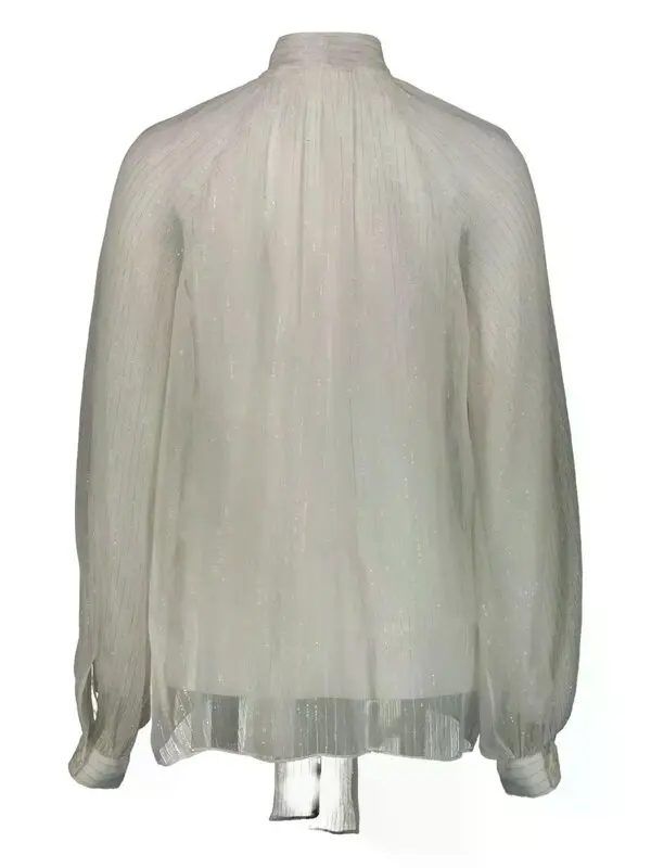 Rochas Striped Chiffon Shirt