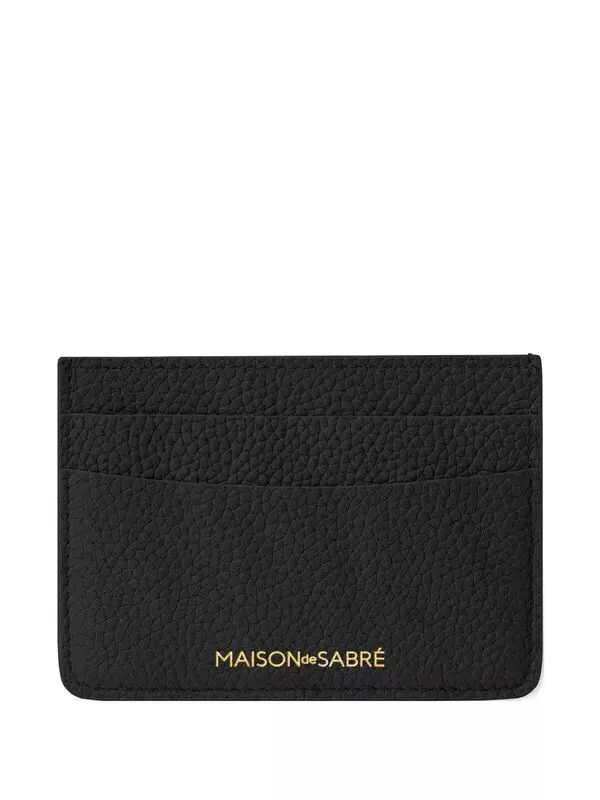 MAISON DE SABRE Card Slots Leather Card Holder - Black