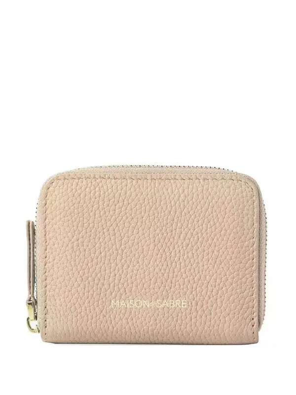 MAISON DE SABRE Zipped Leather Wallet - Neutrals