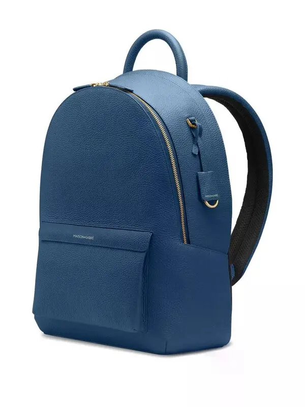 MAISON DE SABRE Leather Zip Backpack - Blue
