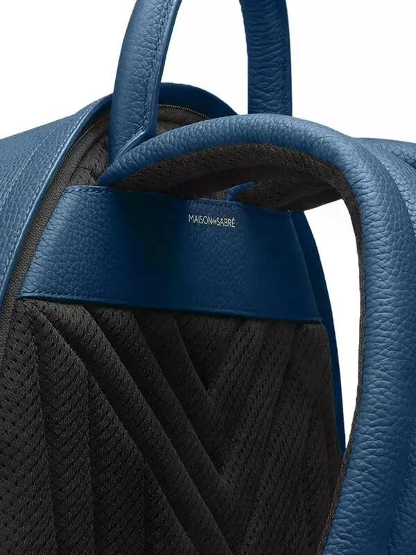 MAISON DE SABRE Leather Zip Backpack - Blue