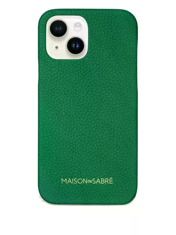 MAISON DE SABRE Leather Phone Case - Green