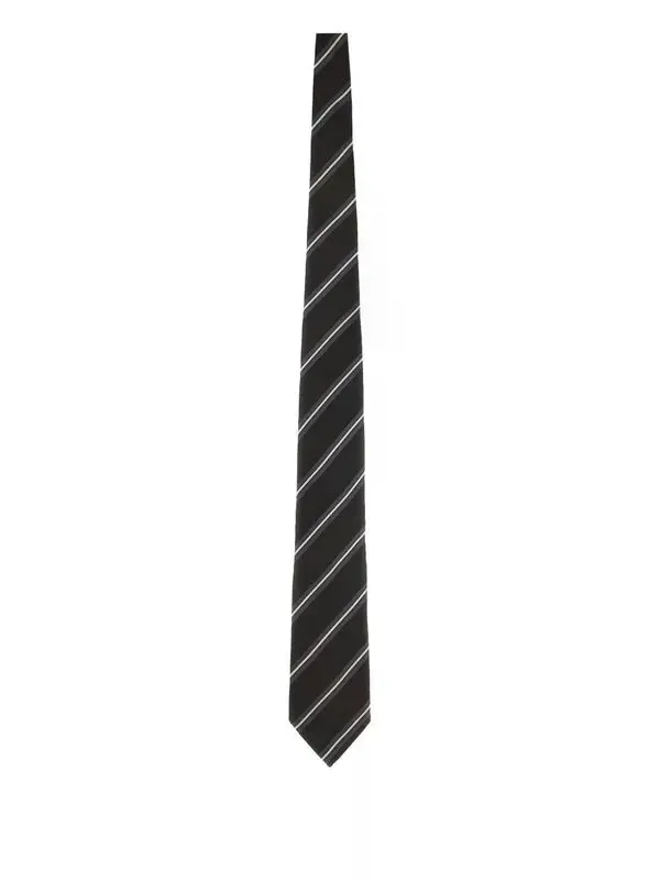 TOM FORD Striped Neck Tie - Black
