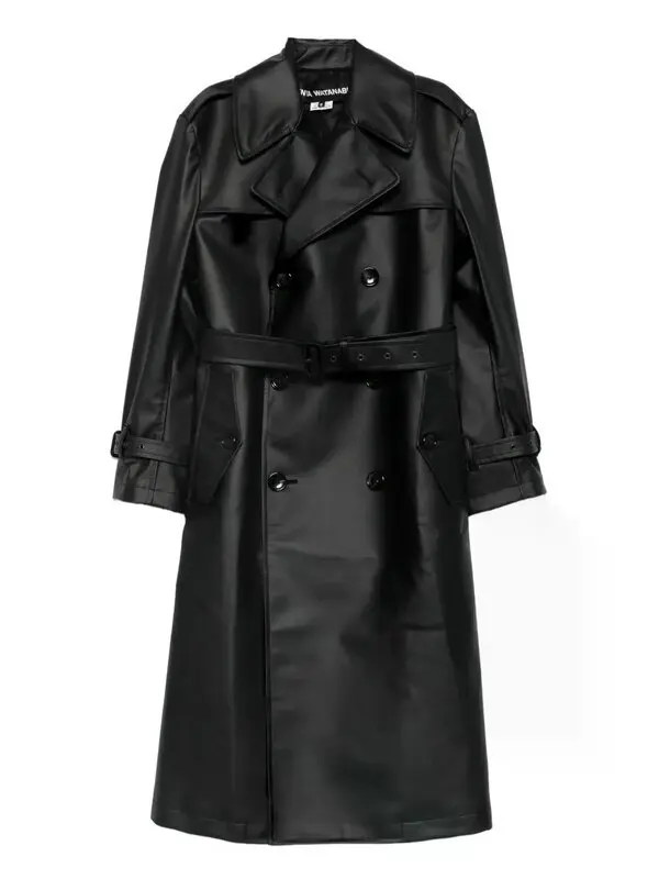 Junya Watanabe Double-breasted Belted Coat - Black