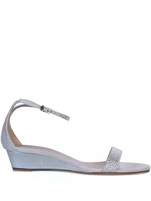 GIUSEPPE ZANOTTI 20mm Kanda Embellished Ankle-strap Sandals - Silver