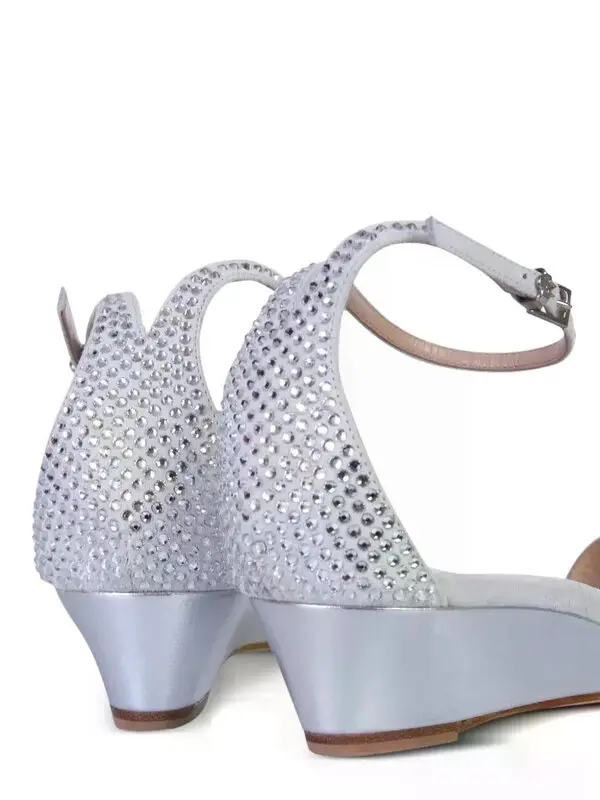 GIUSEPPE ZANOTTI 20mm Kanda Embellished Ankle-strap Sandals - Silver