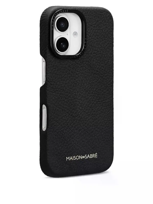 MAISON DE SABRE Leather Phone Case - Black