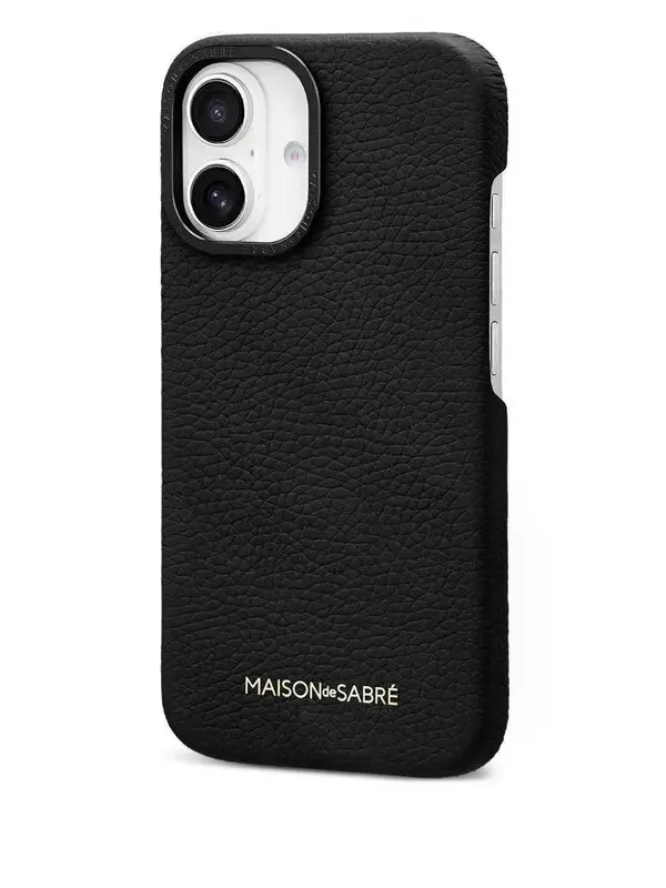 MAISON DE SABRE Leather Phone Case - Black