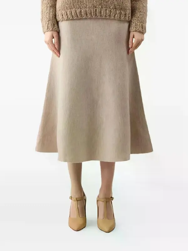 Gabriela Hearst Freddie Midi Skirt - Neutrals