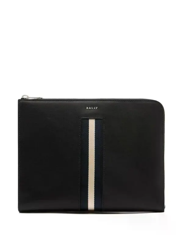 Bally Grained Finish Ribbon Clutch