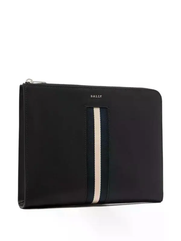 Bally Grained Finish Ribbon Clutch