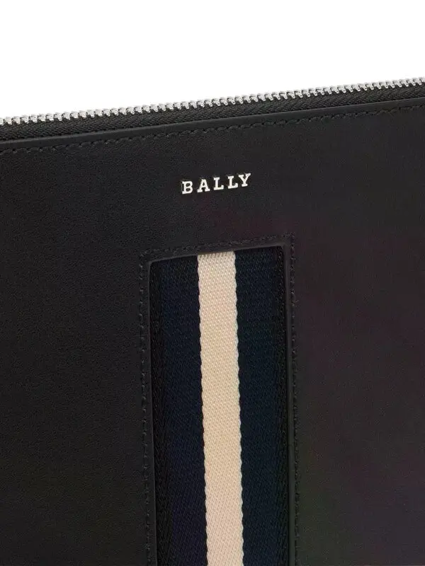 Bally Grained Finish Ribbon Clutch