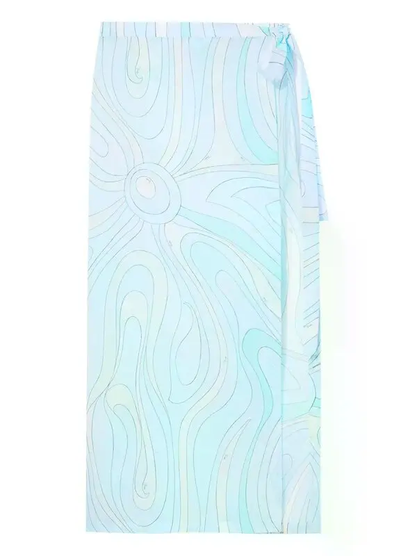 Emilio Pucci Marmo-print Cover-up - Blue