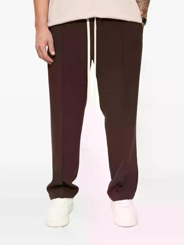 HAMZA 247 Drawstring-panelled Track Pants - Brown