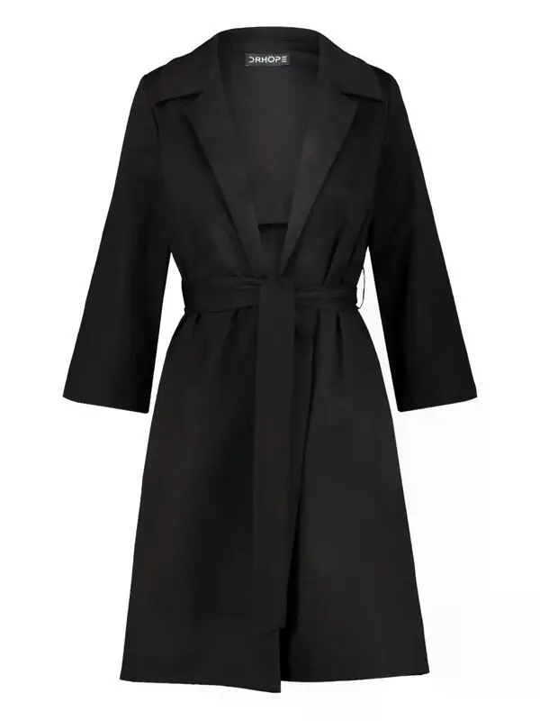 DRHOPE Belted Caban Coat